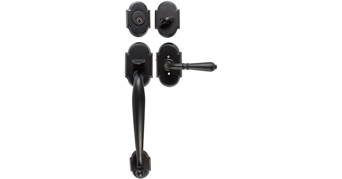 Emtek 4312US19 Nashville Single Cylinder Keyed Entry Classic Brass ...