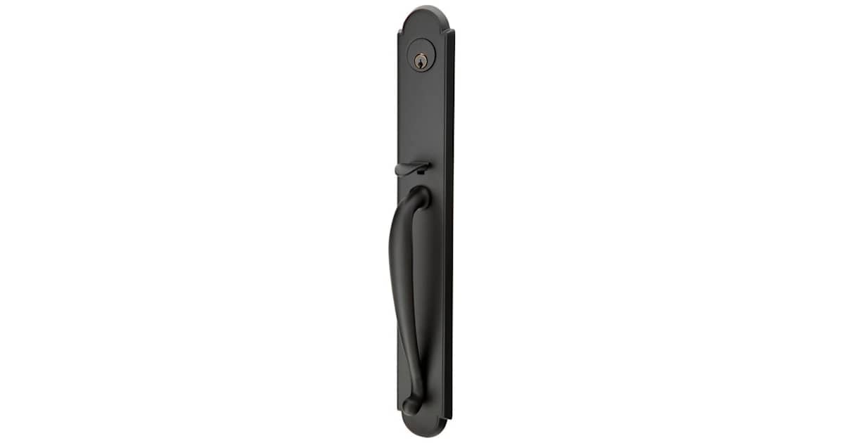 Emtek 4314US19 Wilmington Full Plate Single Cylinder Keyed Entry Door ...
