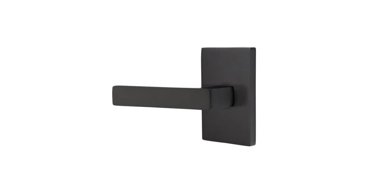 Emtek 5112DTUS19LH Dumont Left Handed Passage Door Lever Set with ...
