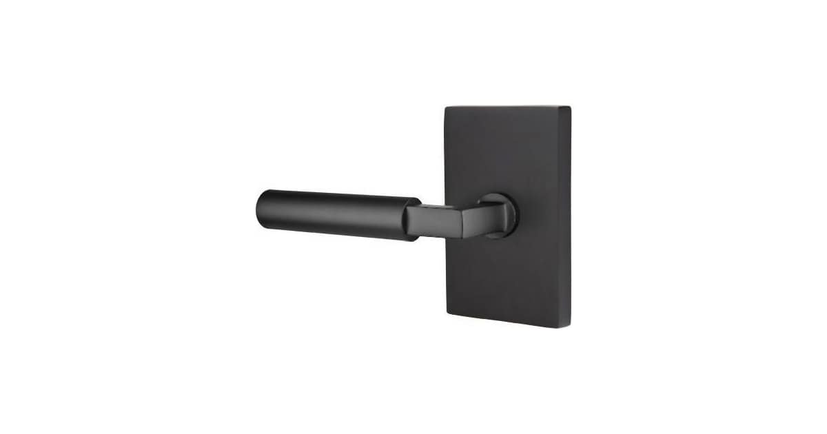 Emtek 5112HECUS19LH Hercules Left Handed Passage Door Lever Set with ...