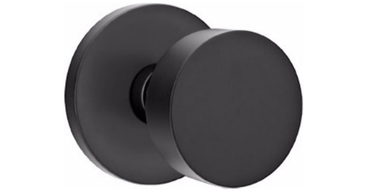 Emtek 5115ROUUS19 Round Single Cylinder Keyed Entry Door Knob Set with ...