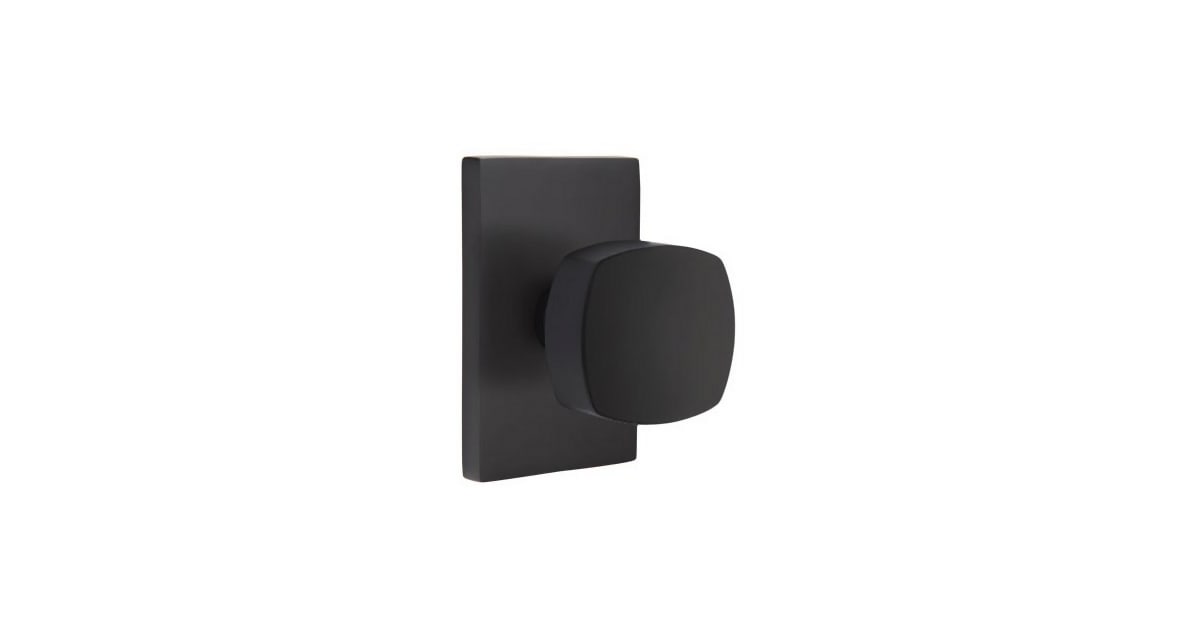 Emtek 5212FRKUS19 Freestone Privacy Door Knob Set with Modern ...