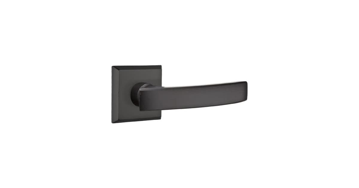 Emtek 710YMFB Yuma Rustic Modern Bronze Passage Door Lever Set ...