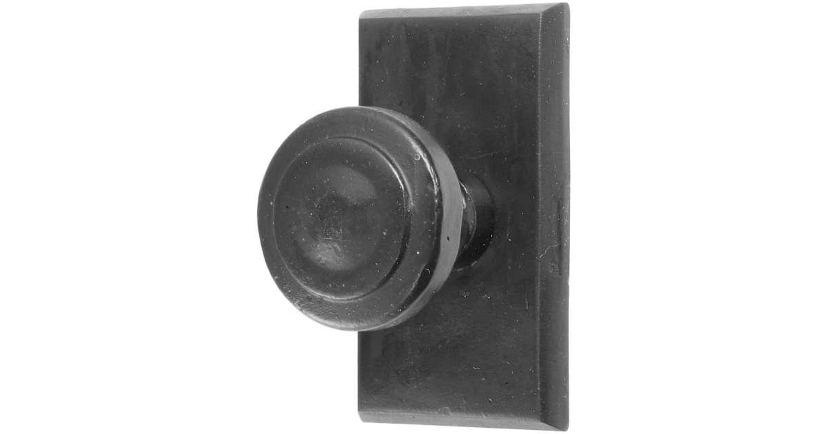 Emtek 720BUUS19 Butte Sandcast Bronze Privacy Knobset | Ferguson Home
