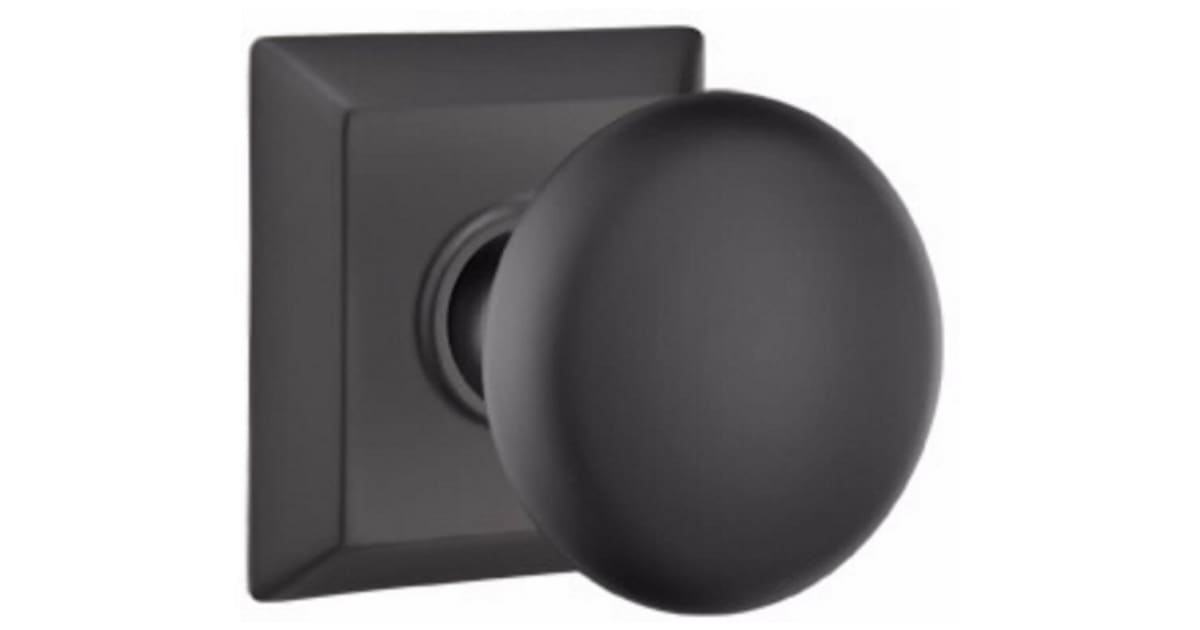 Emtek 8131PUS19 Providence Passage Door Knob Set with Quincy Rose from ...