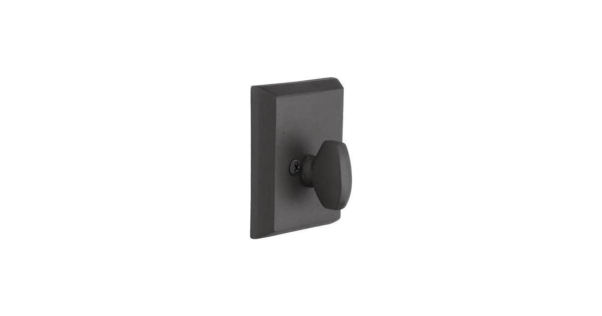 Emtek 8565FB Rustic Modern Rectangular One Sided Deadbolt from the ...