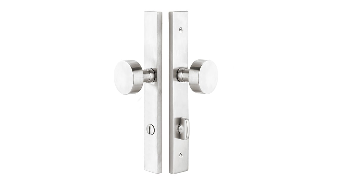 Emtek 9243SS 11 Inch Stretto Privacy Sideplate Entry Set from the ...
