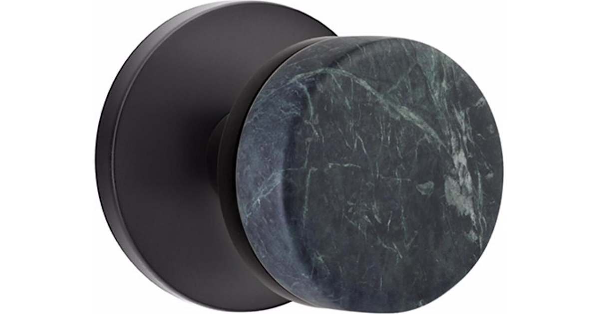 Emtek C520MRKGNUS19 Green Marble Privacy Door Knob Set with Concealed ...