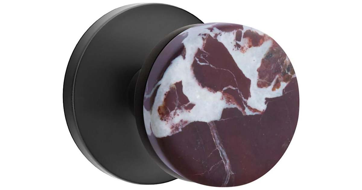 Emtek C520MRKRDUS19 Rosso Levanto Privacy Door Knob Set with Concealed ...