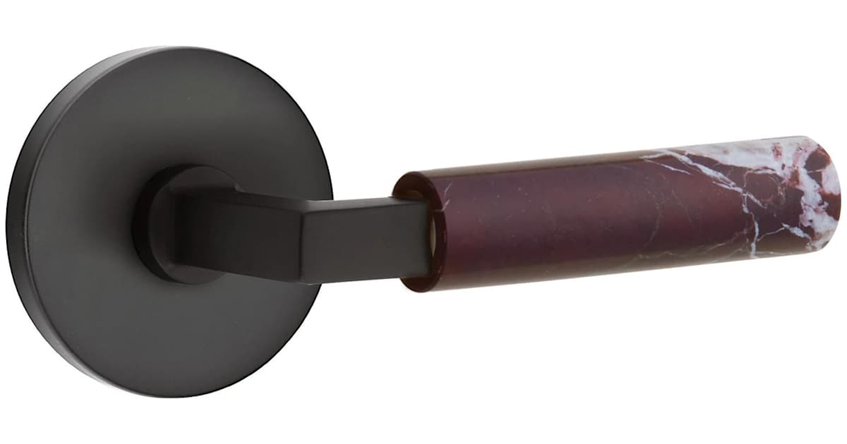 Emtek C520MRRDUS19 Rosso Levanto Privacy Door Lever Set with Concealed ...