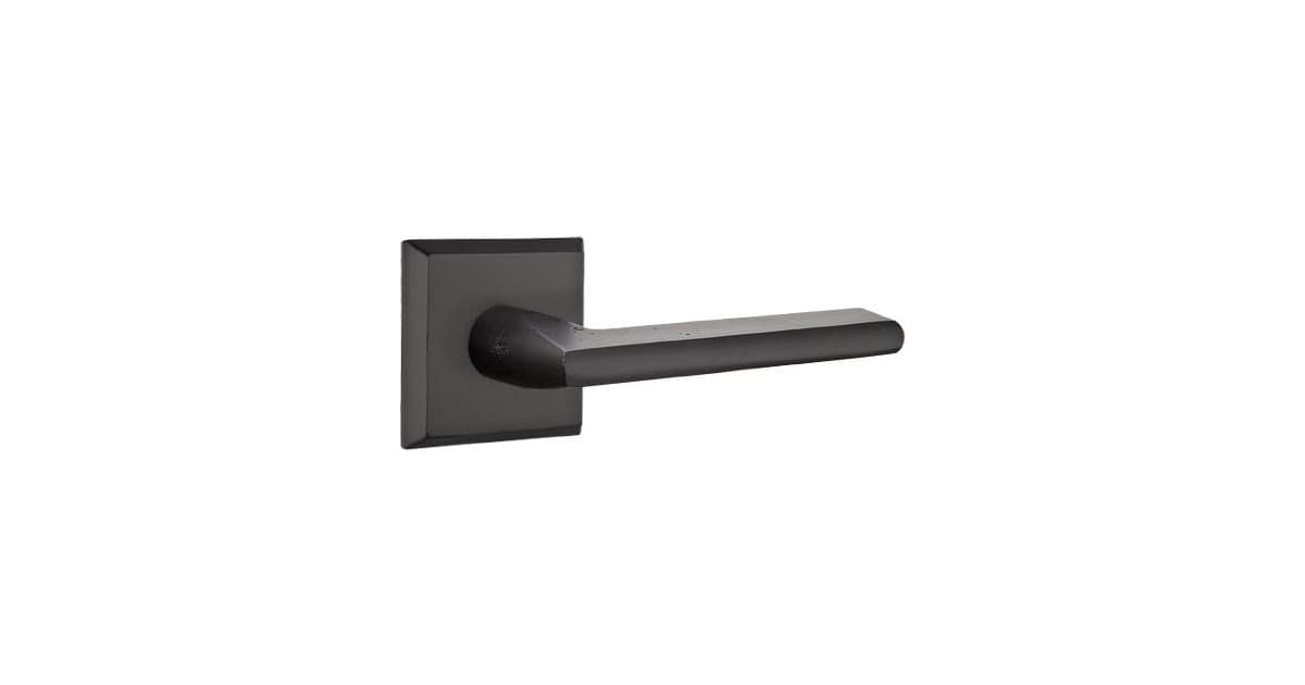 Emtek C720LRFB Lariat Rustic Modern Bronze Privacy Door Lever Set with ...
