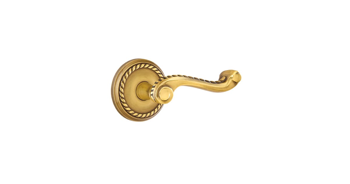 Emtek C820RLUS7 Rope Lever Designer Brass Privacy Door Leverset with ...