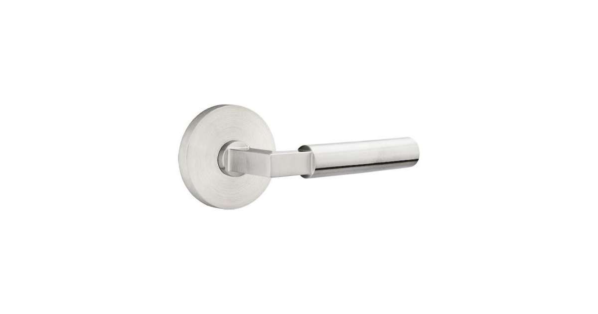 Emtek CS20002HSSS Hercules Privacy Door Lever Set with Disk Rose and ...
