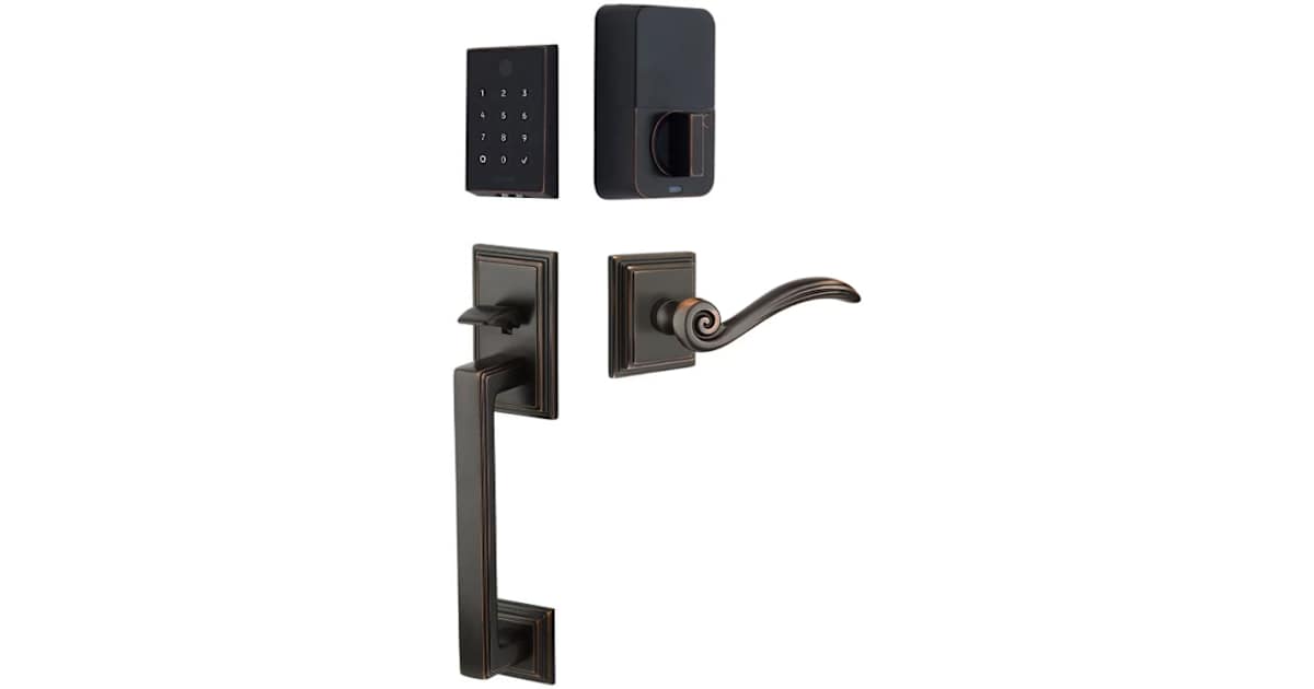 Emtek EMP21216ENRHUS10B Empowered 2 Hamden Right Handed Sectional ...