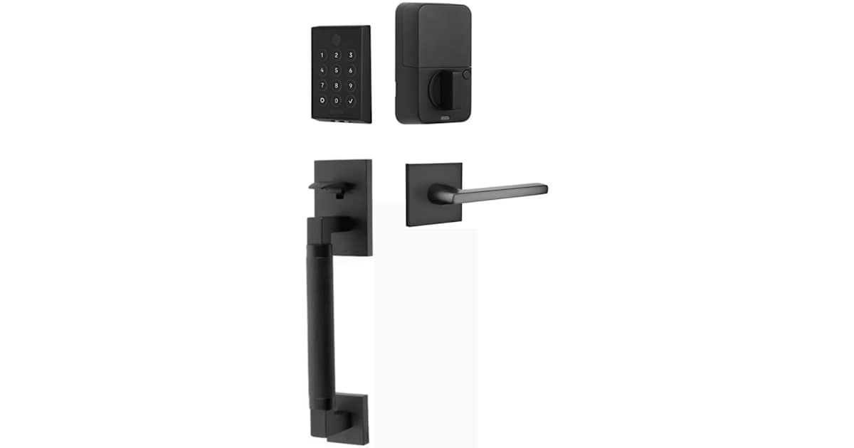 Emtek EMP21218HLORHUS19 Empowered 2 Hercules Knurled Right Handed ...