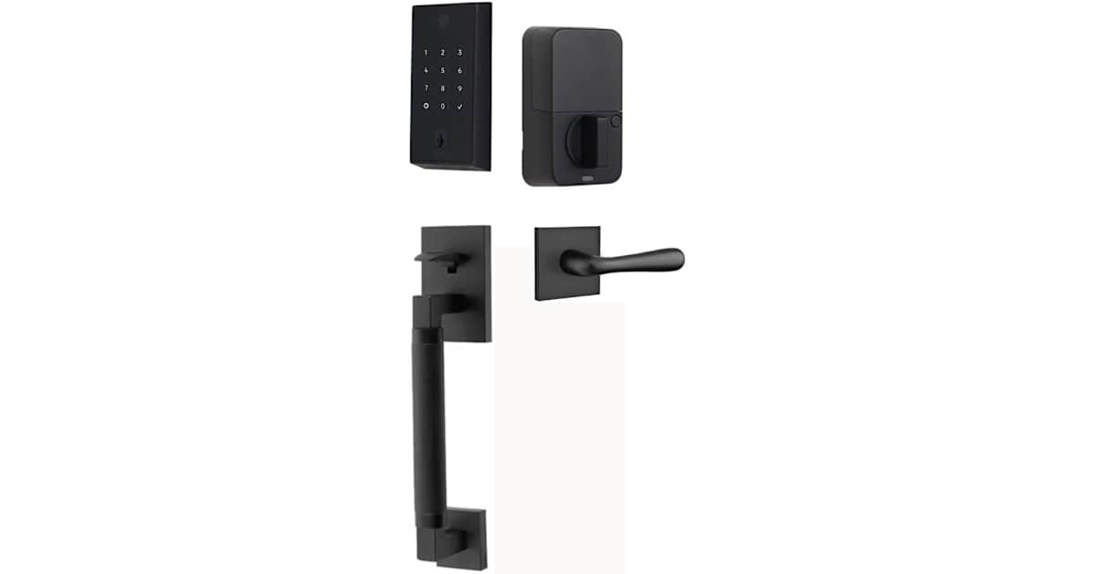 Emtek EMP22228BARHUS19 Empowered 2 Hercules Knurled Right Handed ...