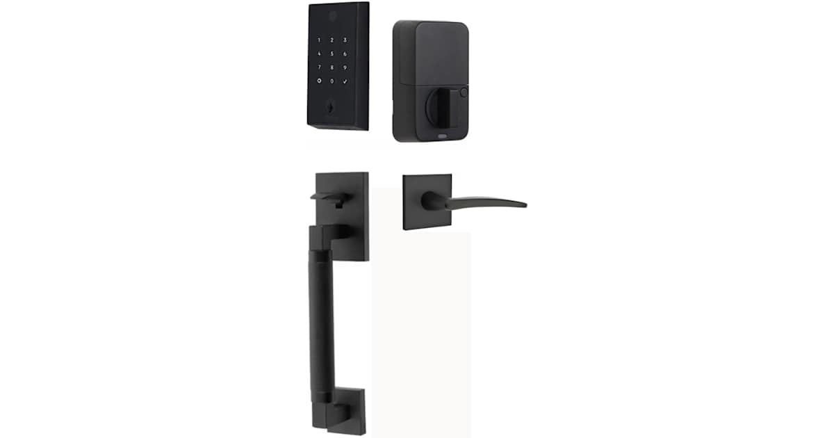 Emtek EMP22228POSLHUS19 Empowered 2 Hercules Knurled Left Handed ...