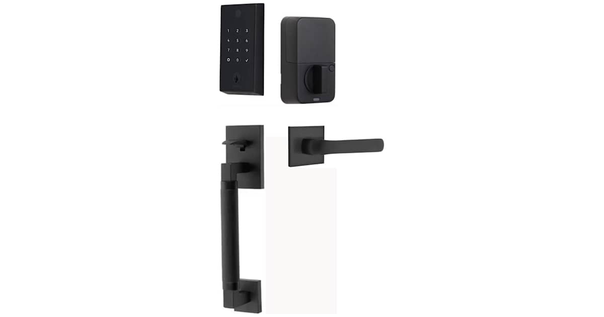 Emtek EMP22228SPNRHUS19 Empowered 2 Hercules Knurled Right Handed ...