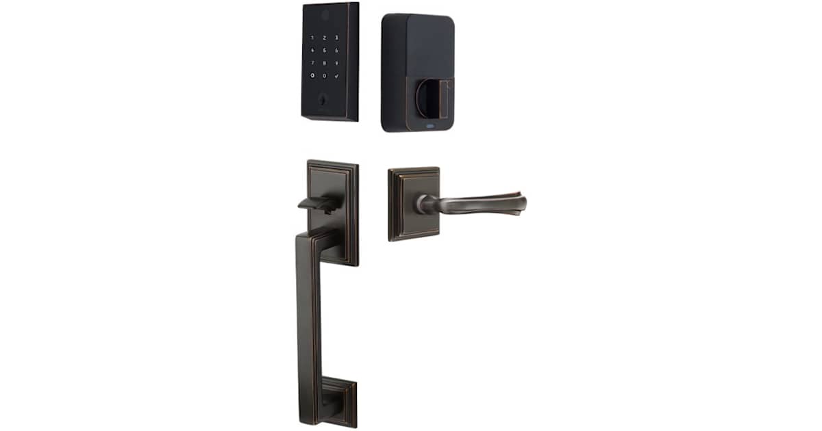 Emtek EMP23236WMLHUS10B Empowered 2 Hamden Left Handed Sectional ...