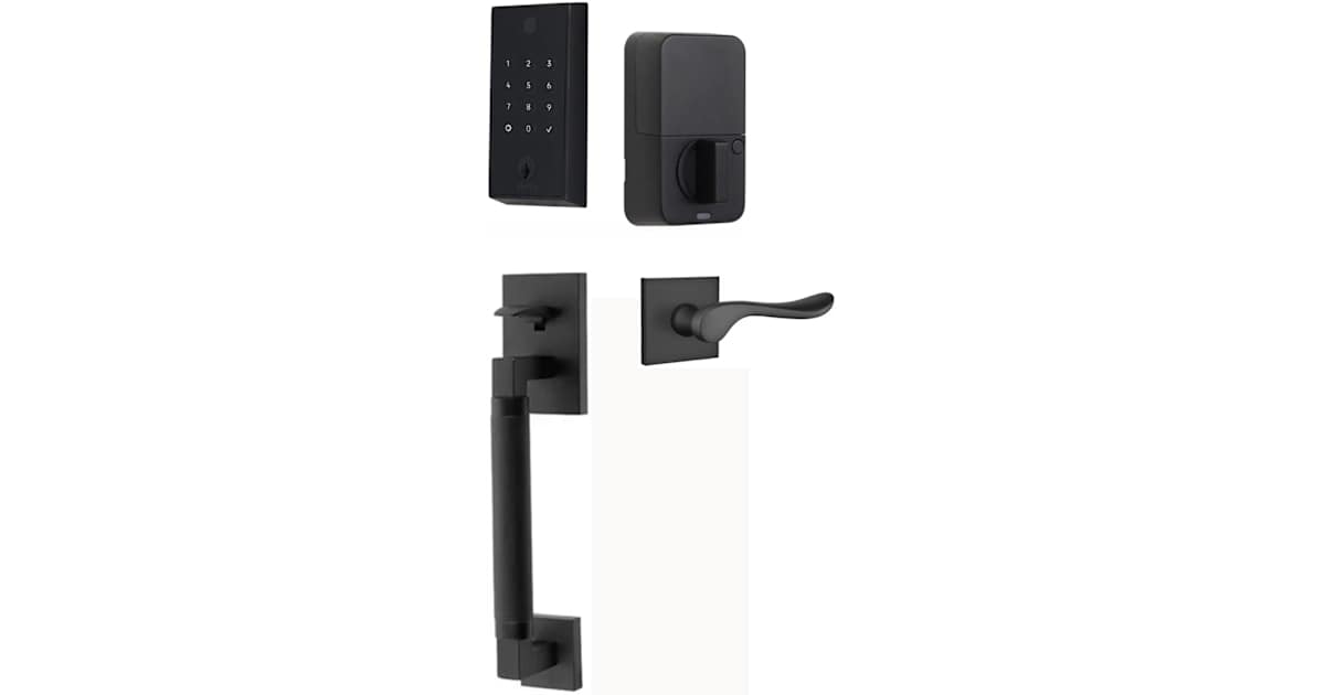 Emtek EMP23238LURHUS19 Empowered 2 Hercules Knurled Right Handed ...