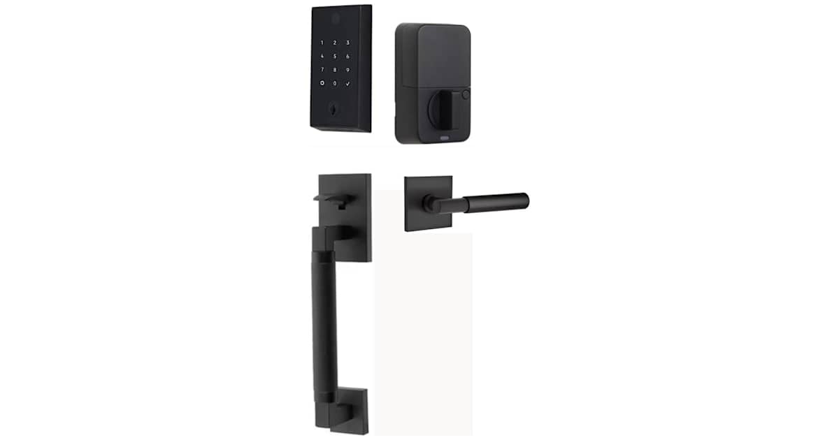 Emtek EMP23238MYLRHUS19 Empowered 2 Hercules Knurled Right Handed ...