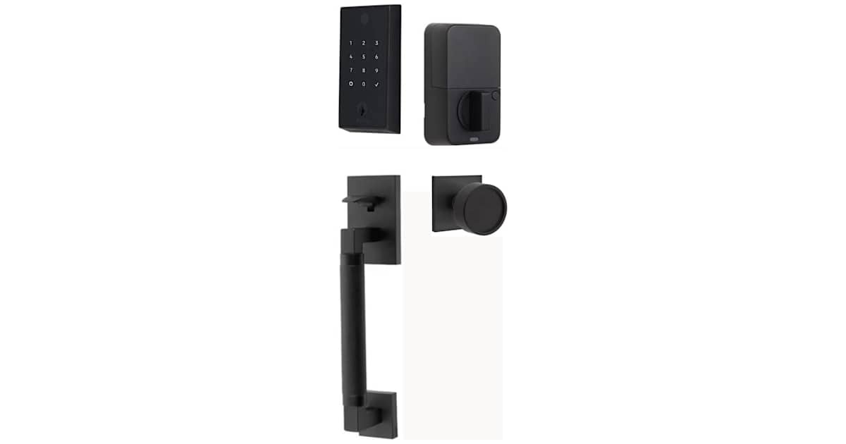 Emtek EMP23238VRUS19 Empowered 2 Hercules Knurled Sectional Electronic ...