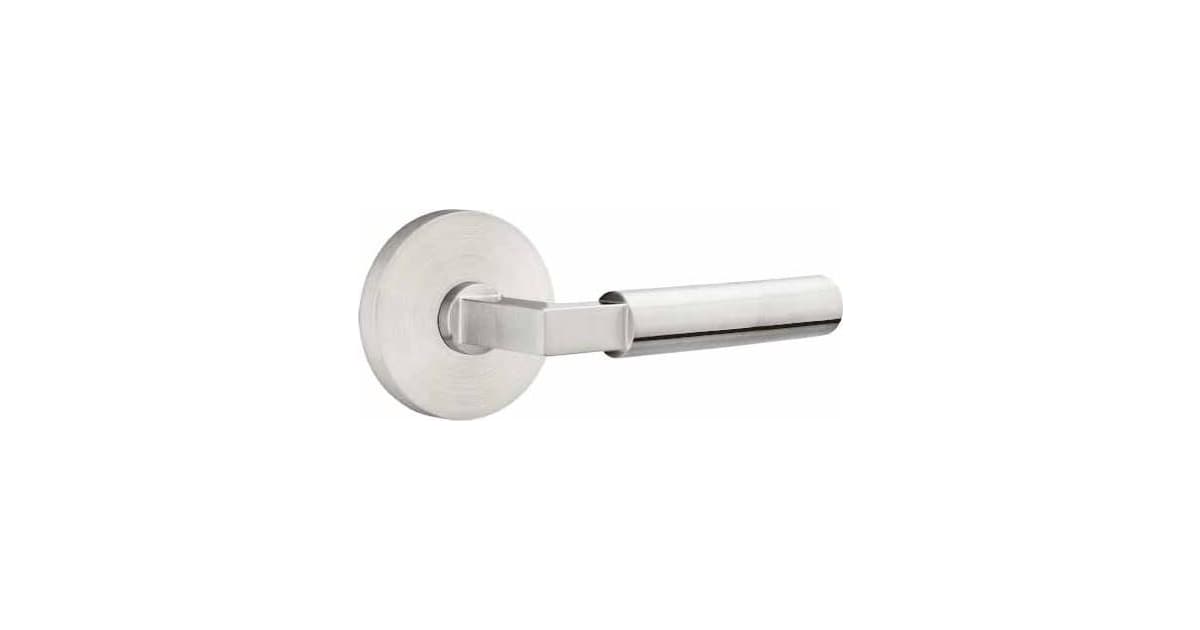 Emtek S200HS-SS Hercules Stainless Steel Privacy Leverset | Build.com