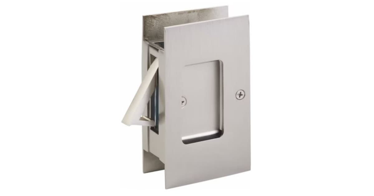 Emtek 2107US15 Modern Rectangular Passage Pocket Door Lock | Ferguson Home
