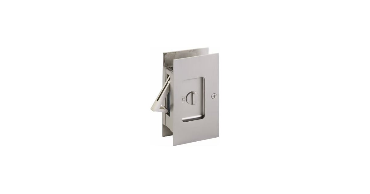 Emtek 2108US15 Modern Rectangular Privacy Pocket Door Lock | Ferguson Home