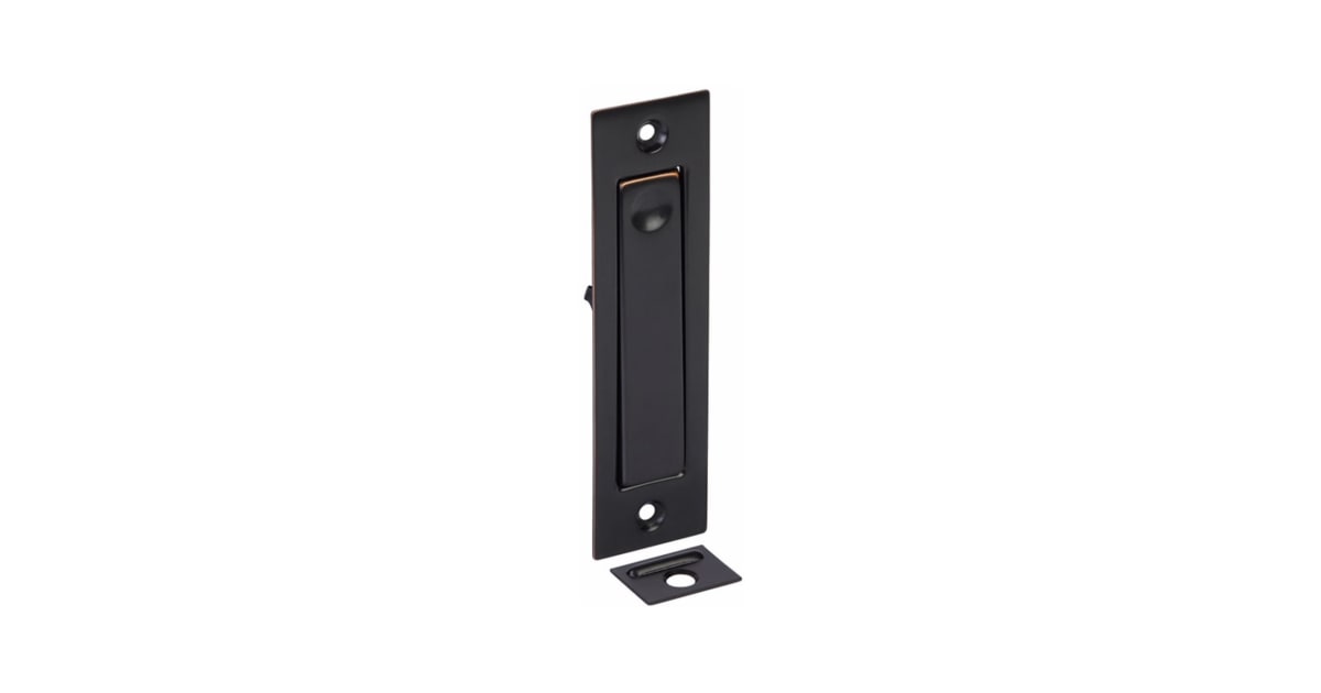 Emtek 2220US10B Modern Rectangular Jamb Bolt | Ferguson Home