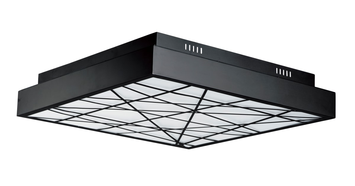 ET2 E20646-61BK Intersect 24" Wide Integrated LED Flush Mount Square ...