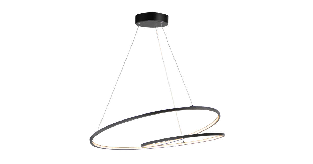 ET2 E21327-BK Cycle 32" Wide LED Ring Chandelier | Ferguson Home