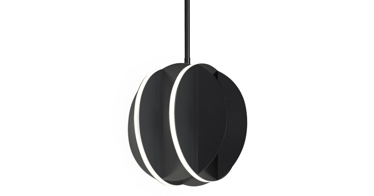 ET2 E21482-BK Interval 8" Wide LED Mini Pendant - Globe | Ferguson Home