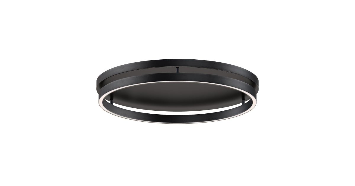 ET2 E22720-BK Groove 24" Wide LED Flush Mount Ceiling Fixture | Ferguson Home