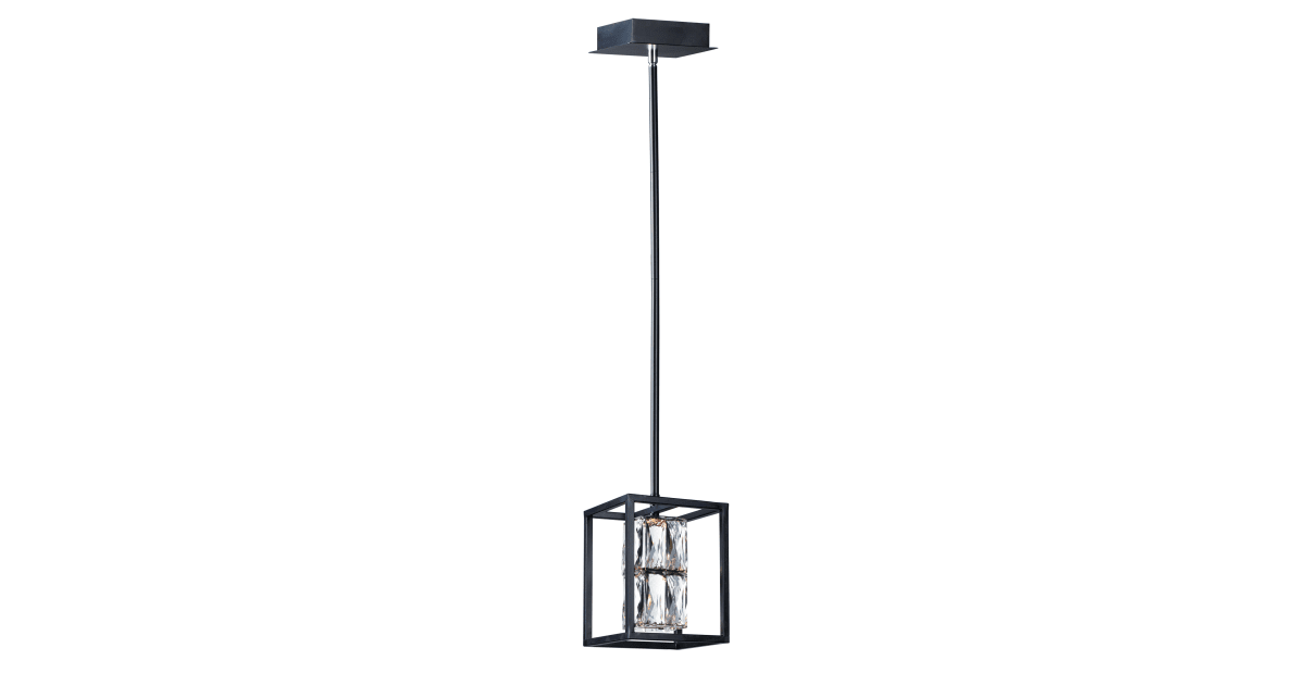 ET2 E23301-20BK Zephyr 6" Wide LED Crystal Mini Pendant | Ferguson Home