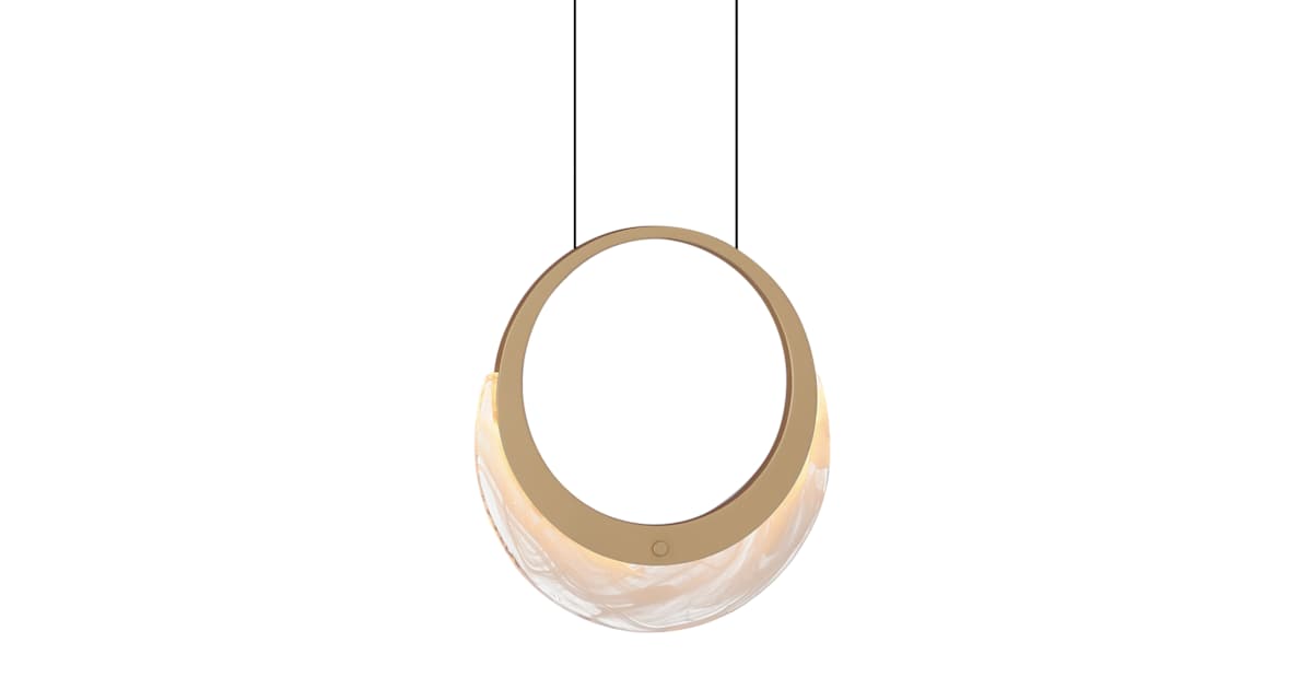 ET2 E23911-112GLD Lyra 9" Wide LED Suspension Mini Pendant | Ferguson Home