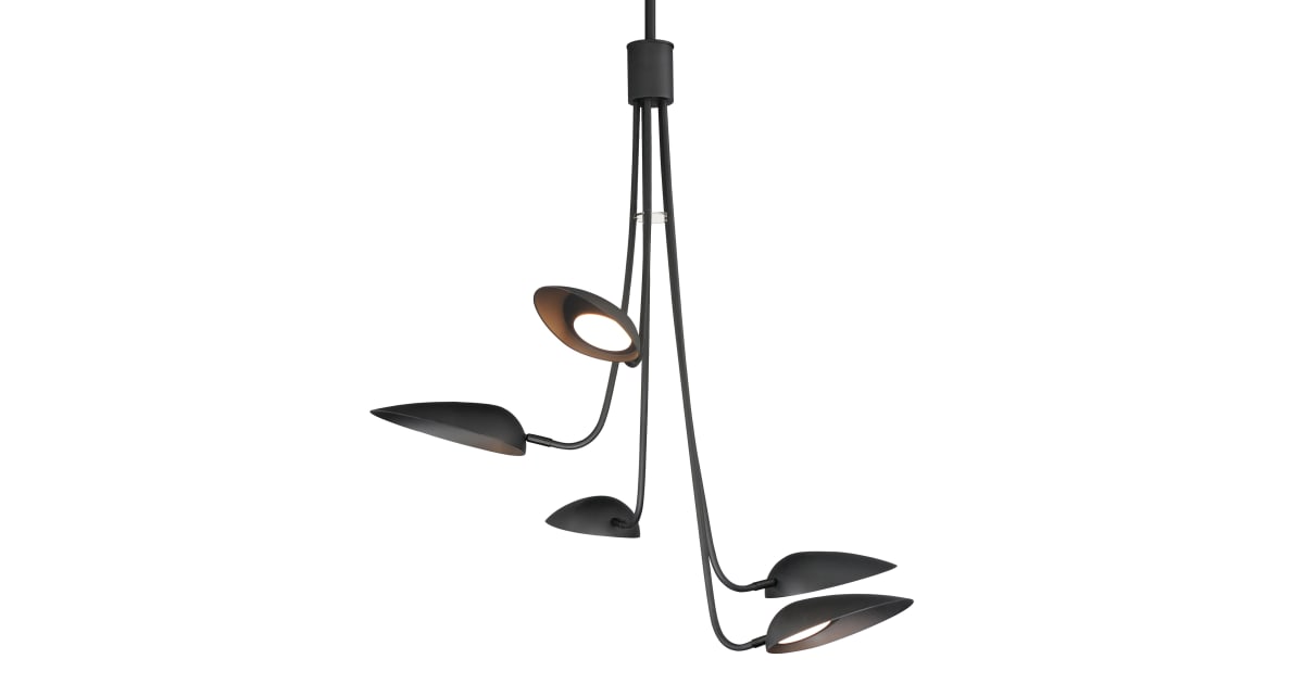 ET2 E24095-BK Marsh 43" Wide LED Abstract Chandelier | Build.com