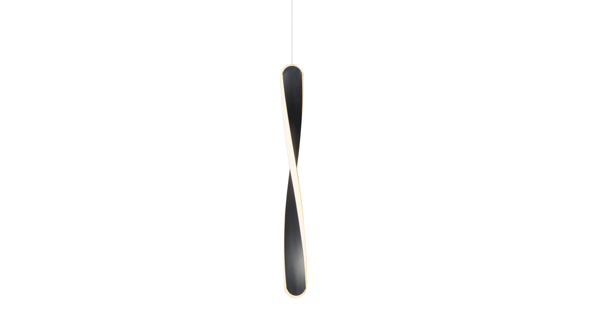 ET2 E24151-BK Pirouette 2" Wide LED Suspension Mini Pendant | Ferguson Home