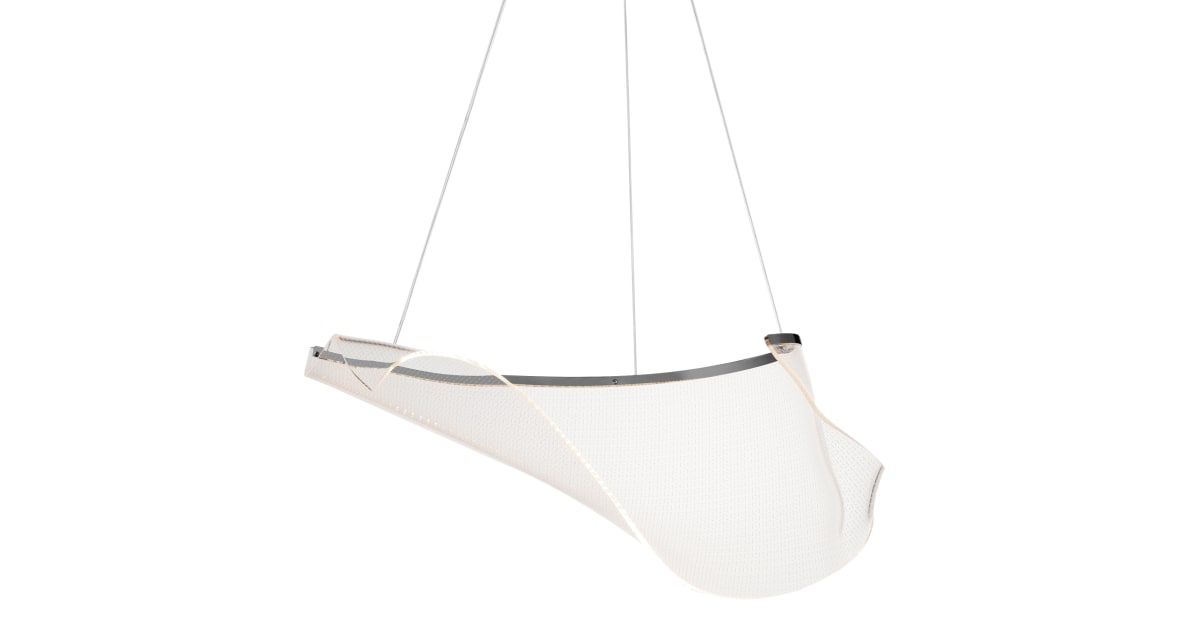 ET2 E24881-133BGM Rinkle 22" Wide LED Abstract Chandelier | Build.com