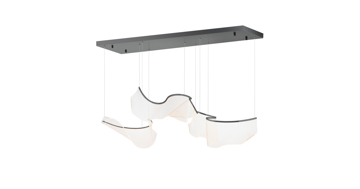ET2 E24883-133BGM Rinkle 58" Wide LED Abstract Linear Pendant ...