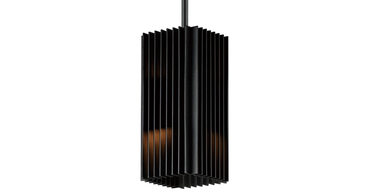 ET2 E30119-BK Rampart 6" Wide LED Outdoor Mini Pendant | Ferguson Home
