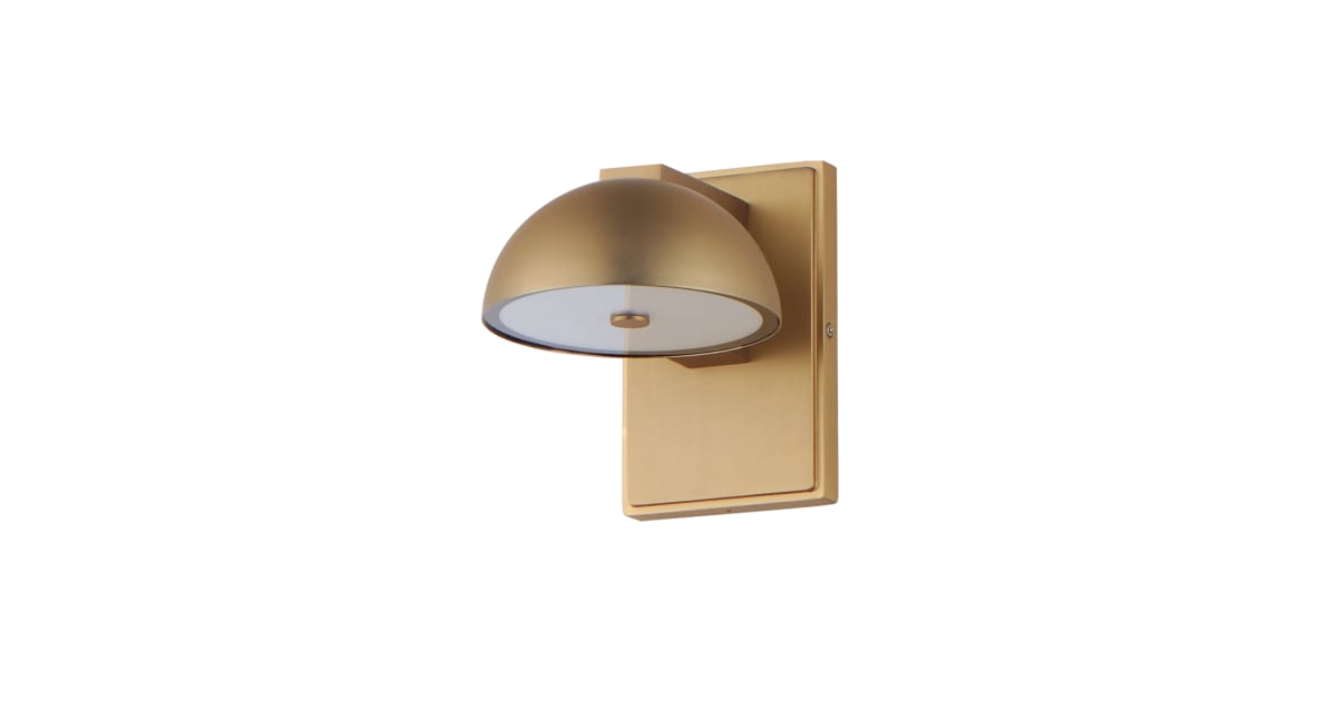 ET2 E30243-GLD Cauldron Single Light 7" Tall LED Outdoor Wall Sconce | Ferguson Home