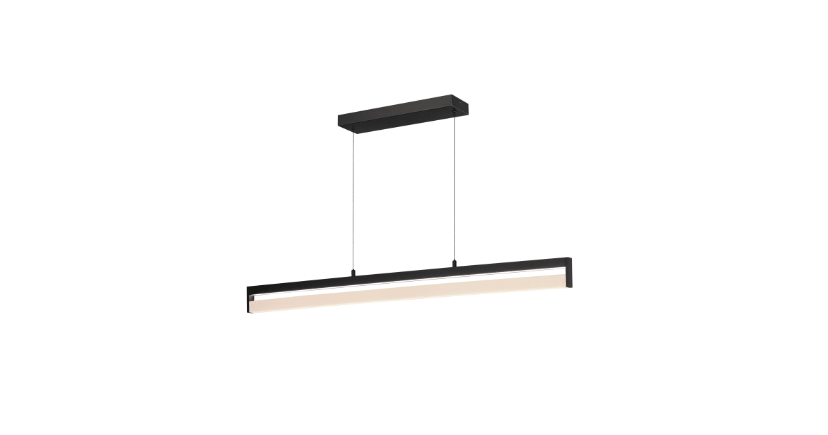 ET2 E36104-BK Crossbar 48" Wide LED Linear Smart Chandelier | Ferguson Home