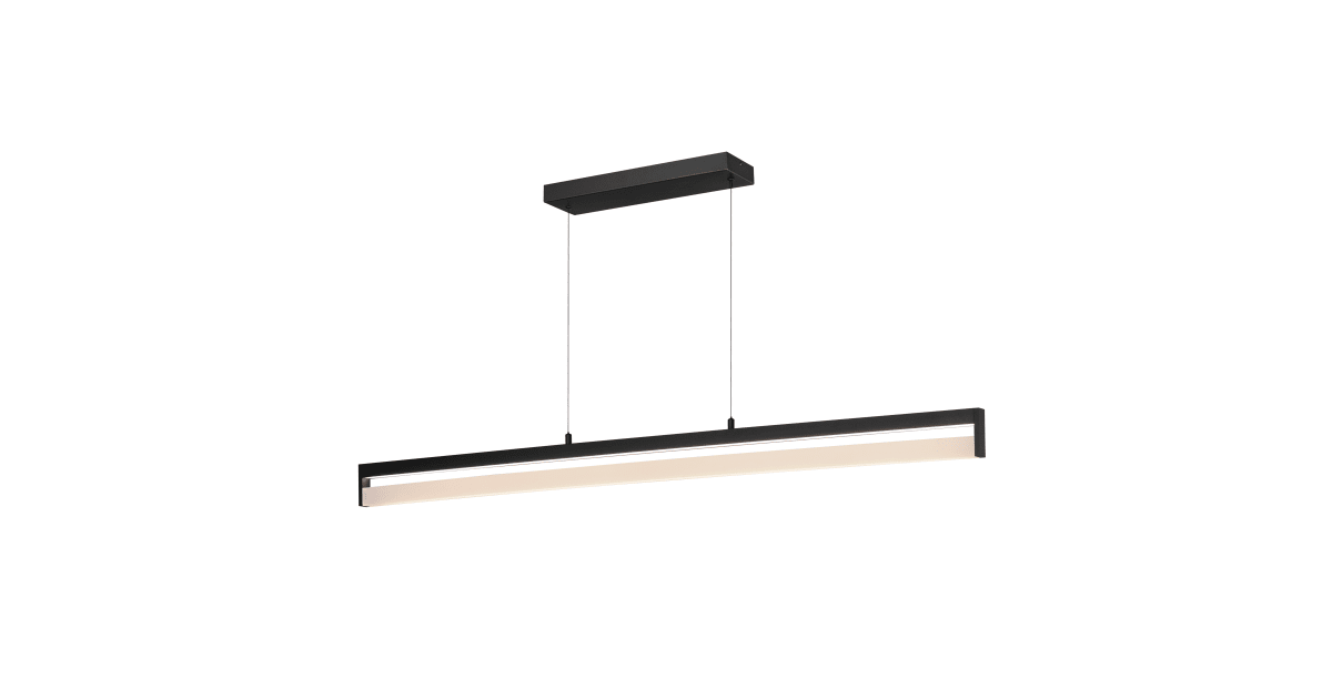ET2 E36106-BK Crossbar 16" Wide LED Linear Smart Chandelier | Ferguson Home