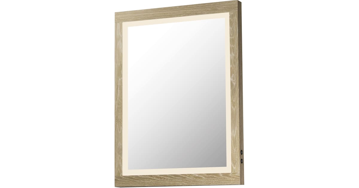 ET2 E42052-OK Sawyer 24"W x 36"H Rectangular Flat Framed Accent Mirror ...