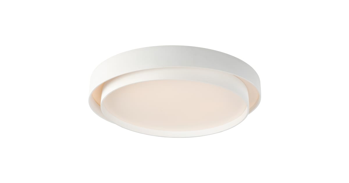 ET2 E51046-WT Ziggurat 32" Wide LED Flush Mount Drum Ceiling Fixture | Build.com