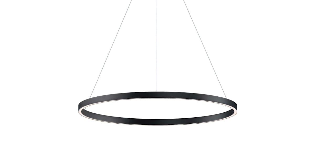 ET2 E52726-BK Groove 32" Wide Suspension Pendant | Build.com
