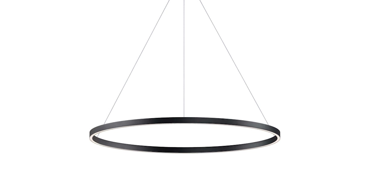 ET2 E52728-BK Groove 40" Wide Suspension Pendant | Ferguson Home