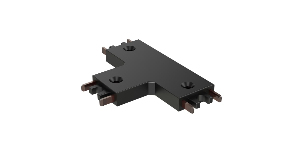 ET2 ETMSC90-3TW-BK Continuum Track 3-way T Connector | Ferguson Home