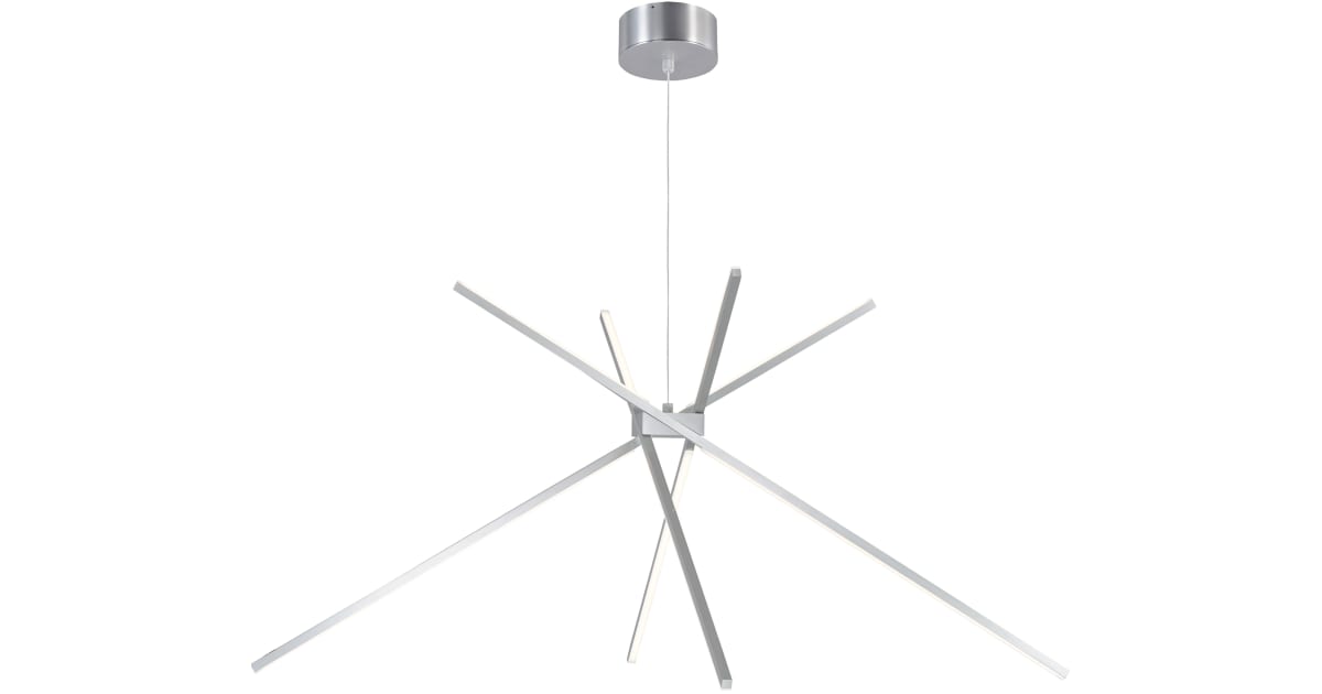 ET2 E41443-SA Alumilux Aster 45" Wide LED Abstract Sputnik Chandelier | Ferguson Home